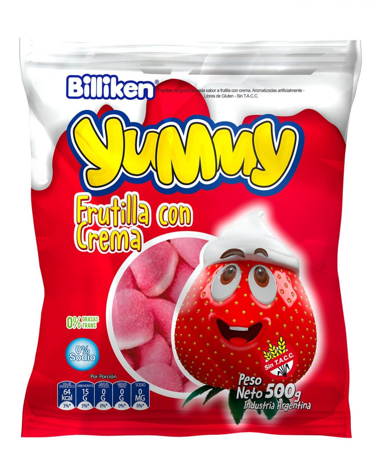 Yummy Gomitas *500Grs Frutilla a la Crema – Club Candy